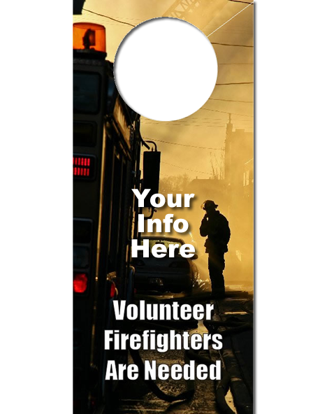 Door Hangers For Volunteer Firefighter Recruitment