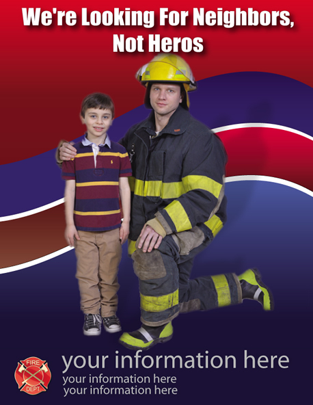 Large Flyers For Volunteer Firefighter Recruitment