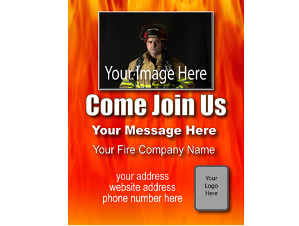 Large Flyers For Volunteer Firefighter Recruitment