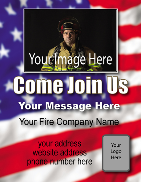 Large Flyers For Volunteer Firefighter Recruitment